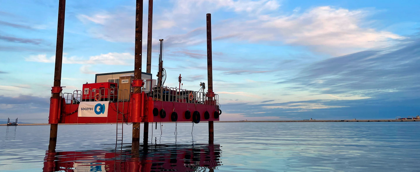 Geotechnical Campaign for Extensions in the Port of Barcelona | SOCOTEC Spain